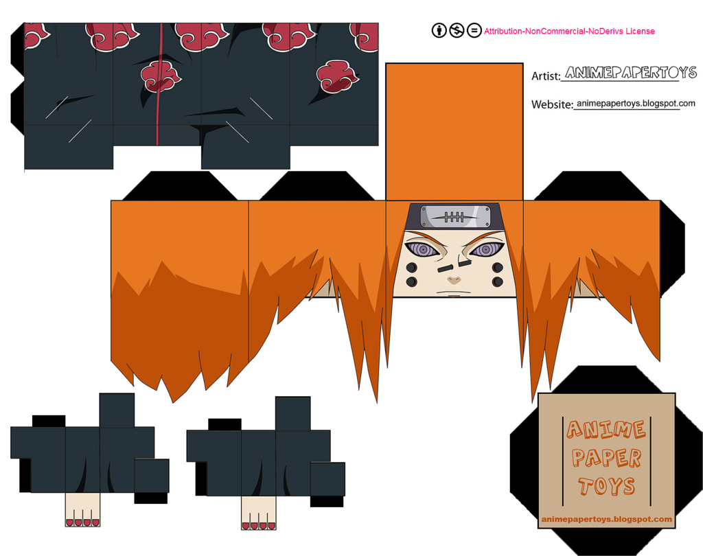 Adel's Book: Cube Paper Carft Anime Akatsuki :D