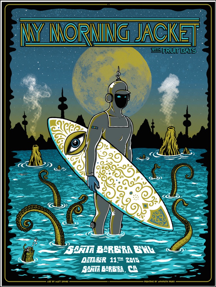 INSIDE THE ROCK POSTER FRAME BLOG: Matt Leunig My Morning Jacket & Tame ...