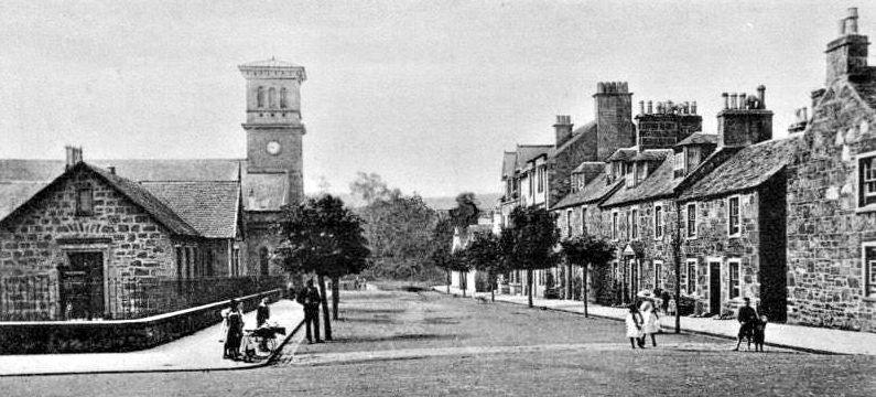Tour Scotland: Old Photograph Church Street Callander Scotland