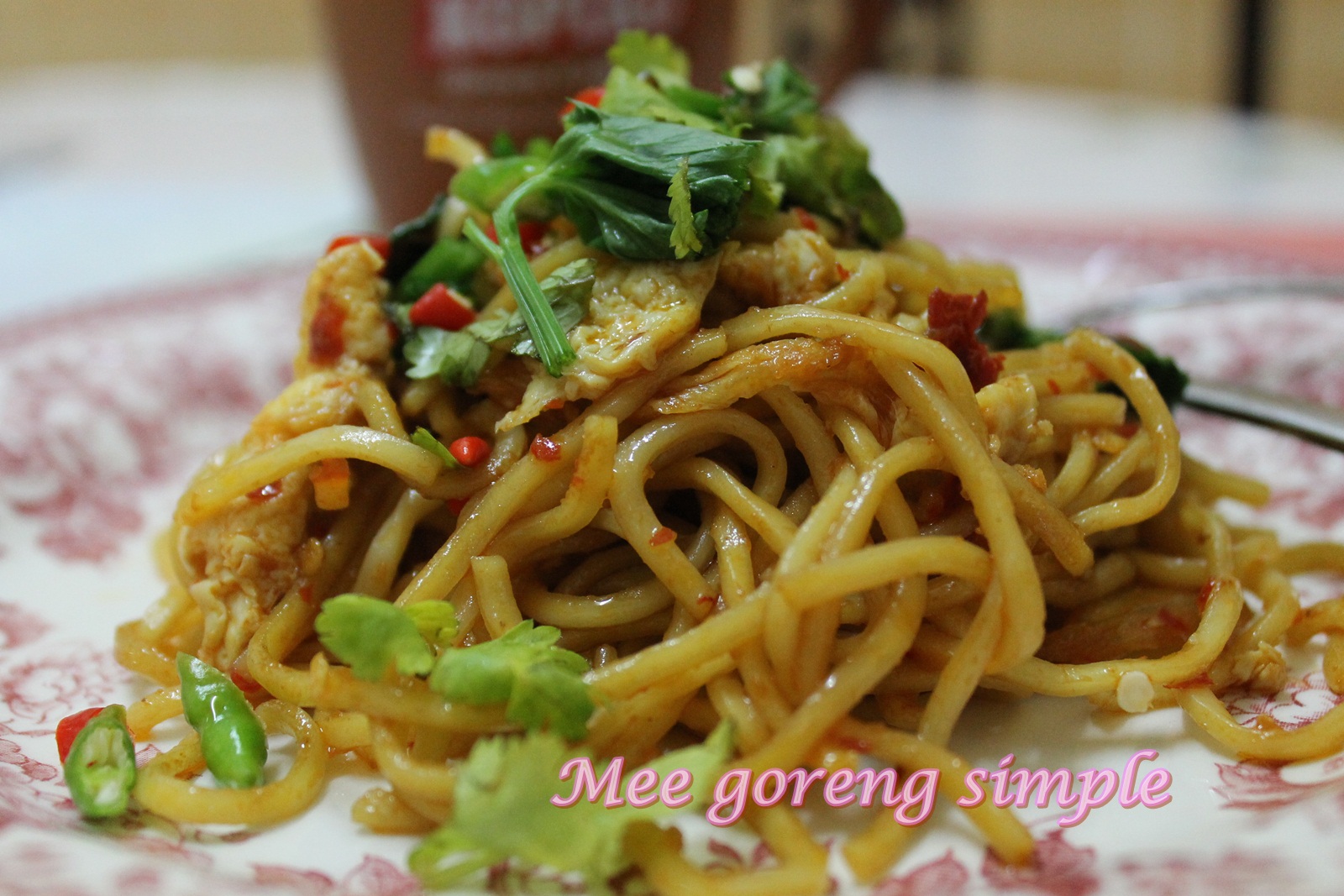 Catatan harian dunia masakan: Mee goreng simple
