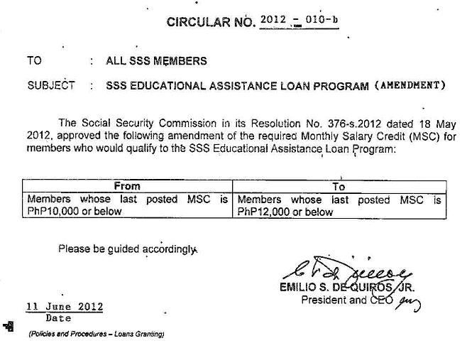 Make Today Count: The SSS Educational Loan