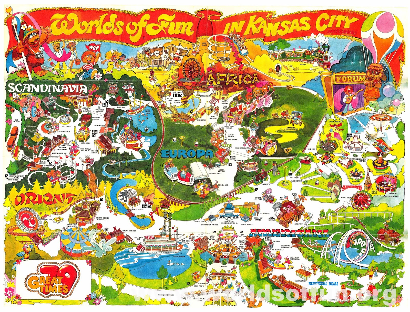 Worlds of Fun.Org: Jennifer's Ultimate Guide to Worlds of Fun Souvenir Maps
