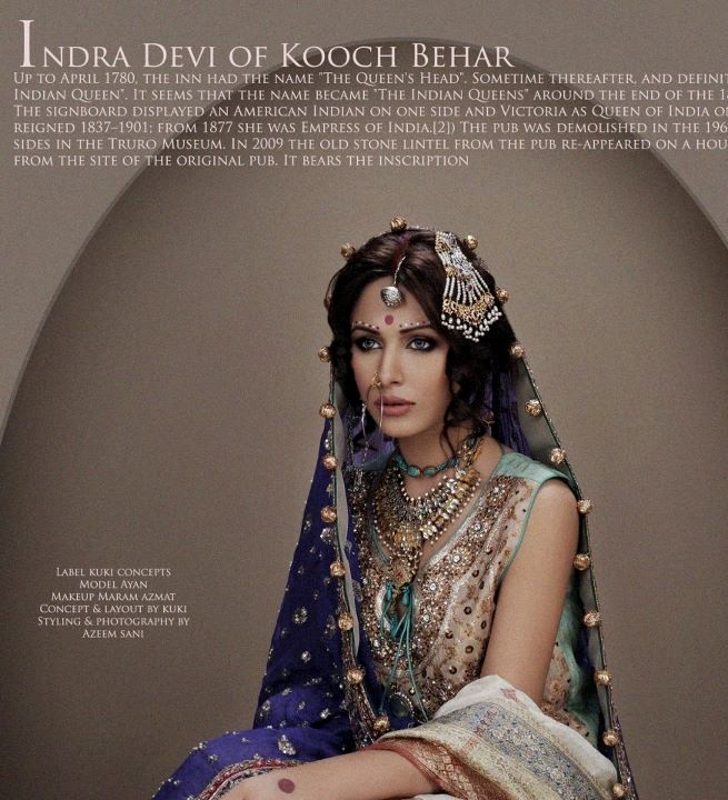 Kuki Concepts Indra Devi Of Kooch Behar Collection 2012/13 | Bridal ...