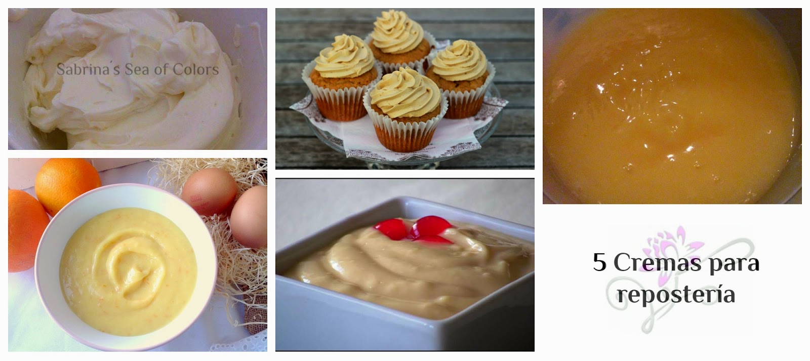 5 cremas para repostería - Sabrina´s Sea of Colors