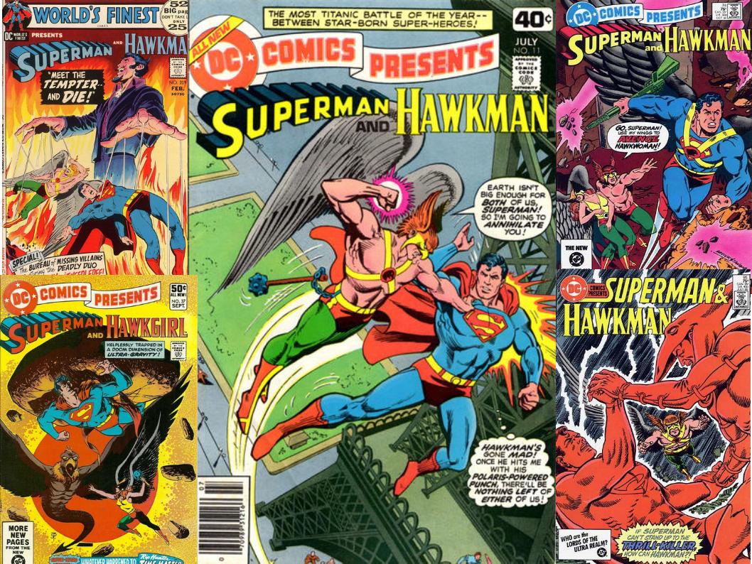 Dave's Comic Heroes Blog: Superman Meets Hawkman