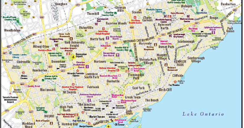 The Five Themes of Geography -- ----Toronto and Montreal