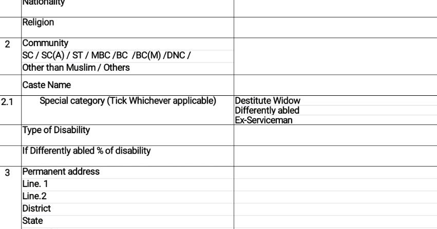 DSR - Image Format Forms ~ Padasalai.Net - No.1 Educational Website