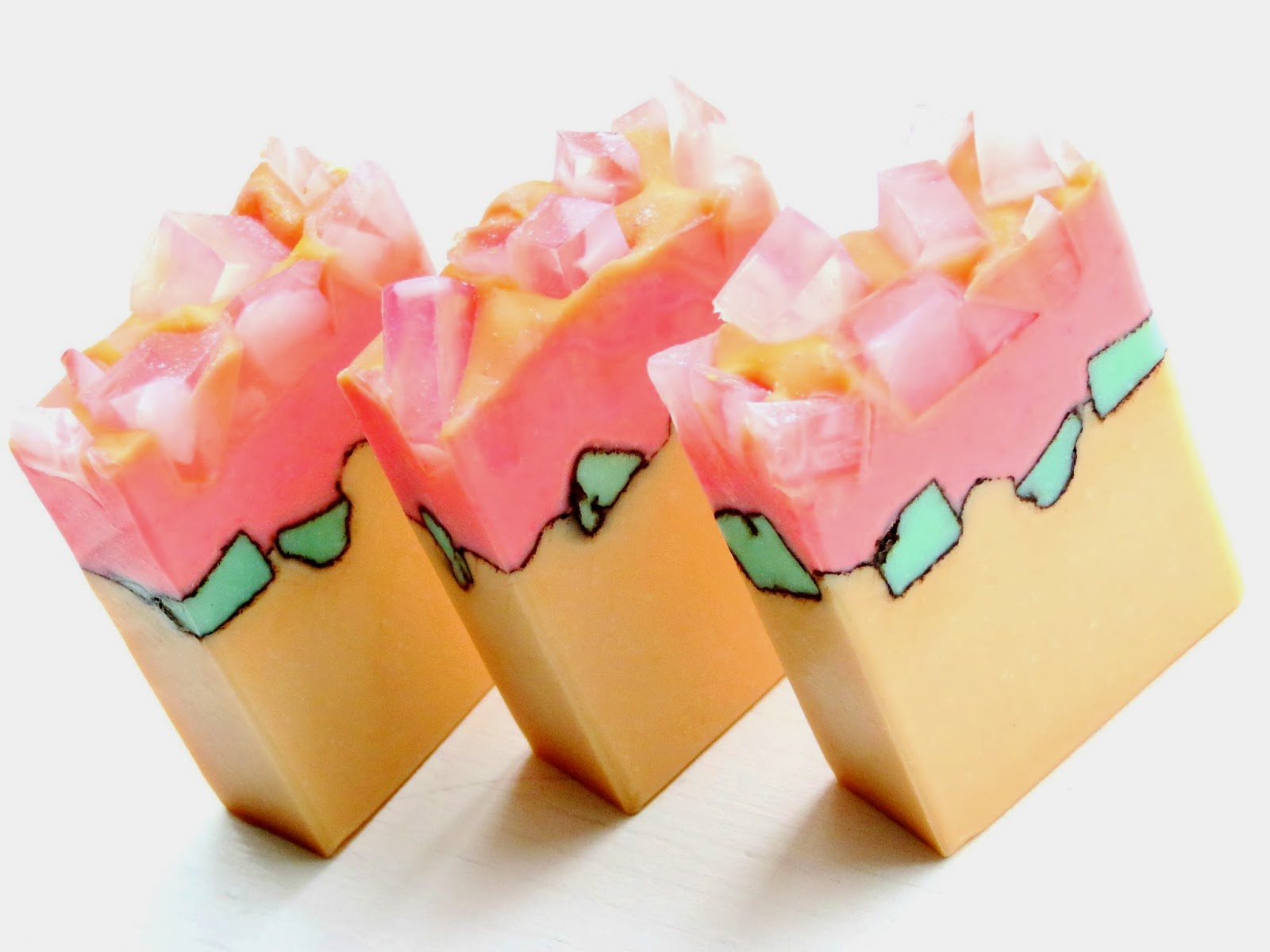 Petals Bath Boutique: On the Curing Rack: CANDY ROCKS Handmade Soap