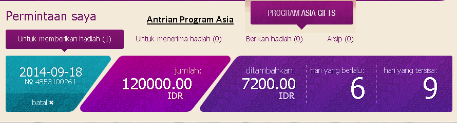 OCEAN MONEY: Contoh Statemen Bonus