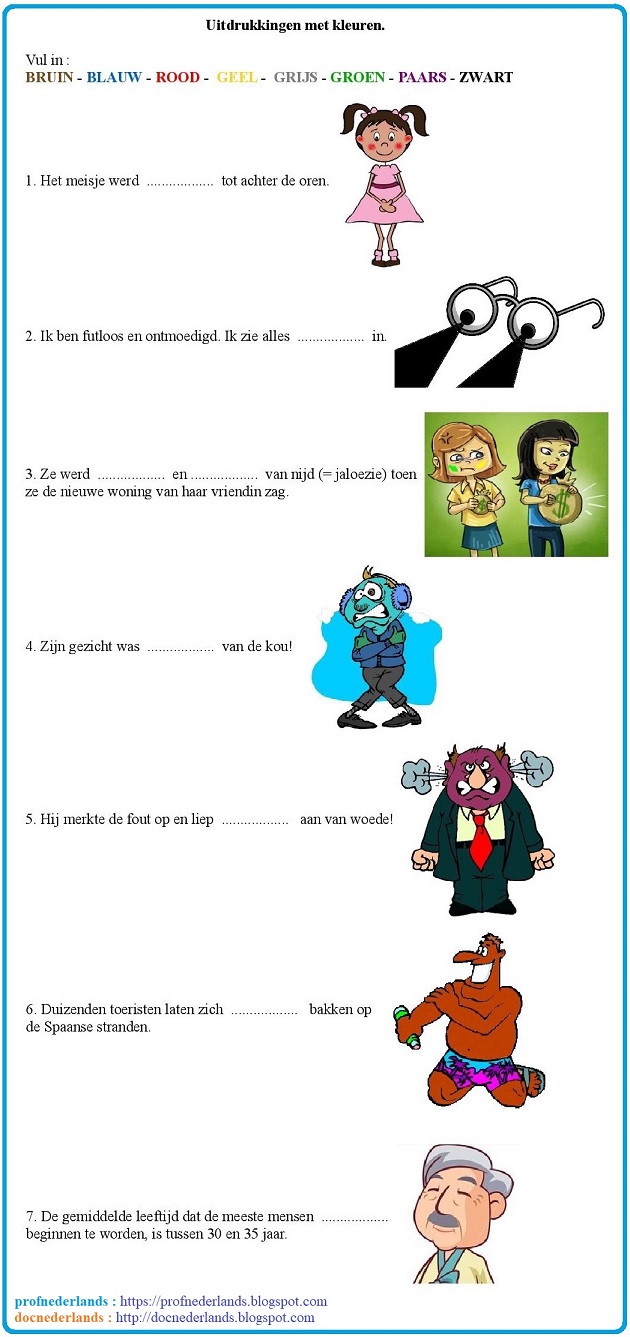 profnederlands: Exercice de vocabulaire; woordenschatoefening ...