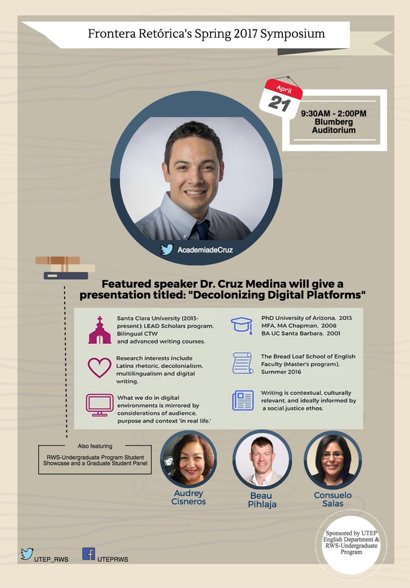 Academia de Cruz Medina: My UTEP Frontera Retorica Talk