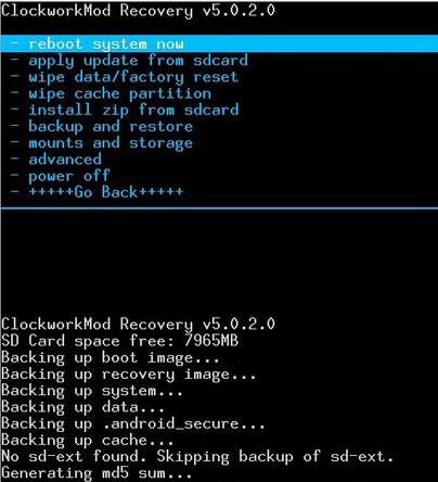 JIAYU BLOG WORLD: Backup Rom with CWM Recovery Mode