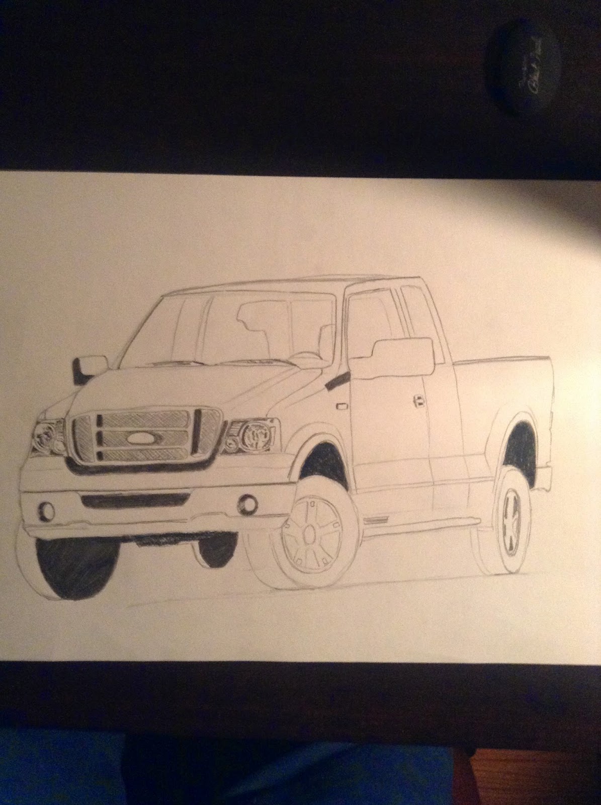The PG Car Blog: How to draw a Ford F-150, Step-by-Step!