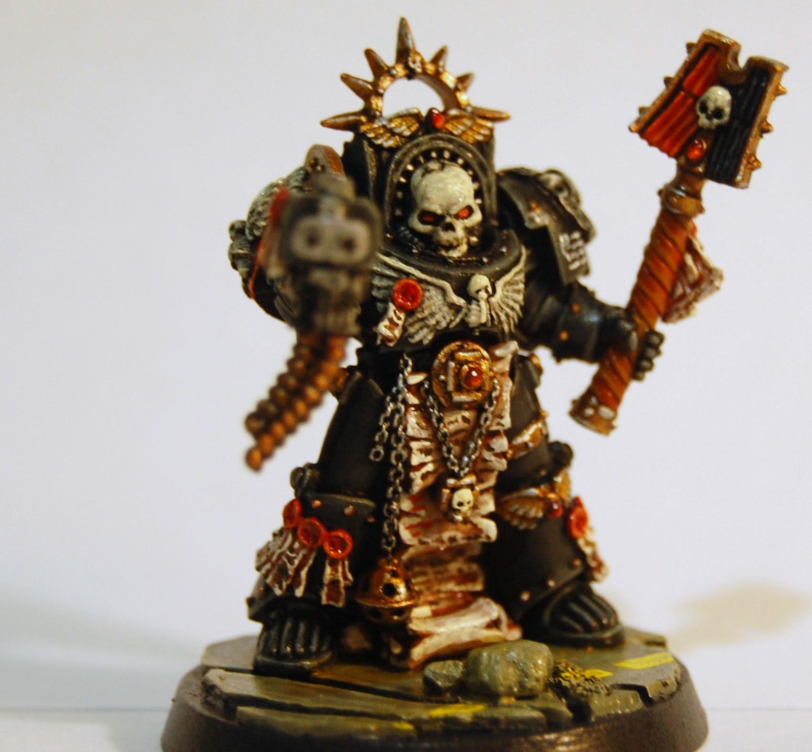 Pitched Battle: Chaplain in Terminator Armor WIP: Complete