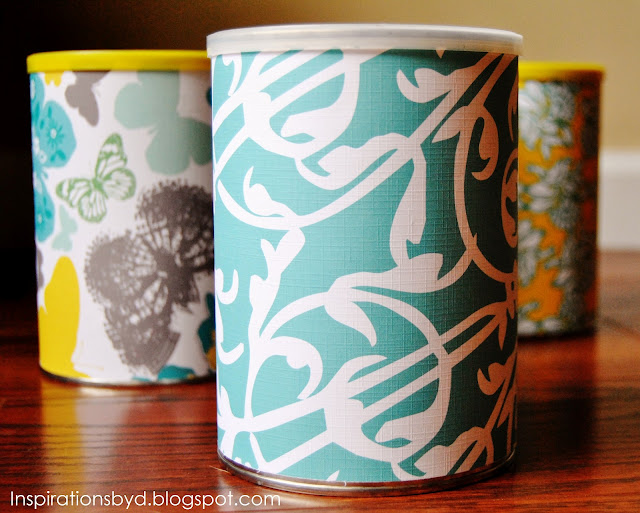 Inspirations by D: How to Decorate Recycled Cans