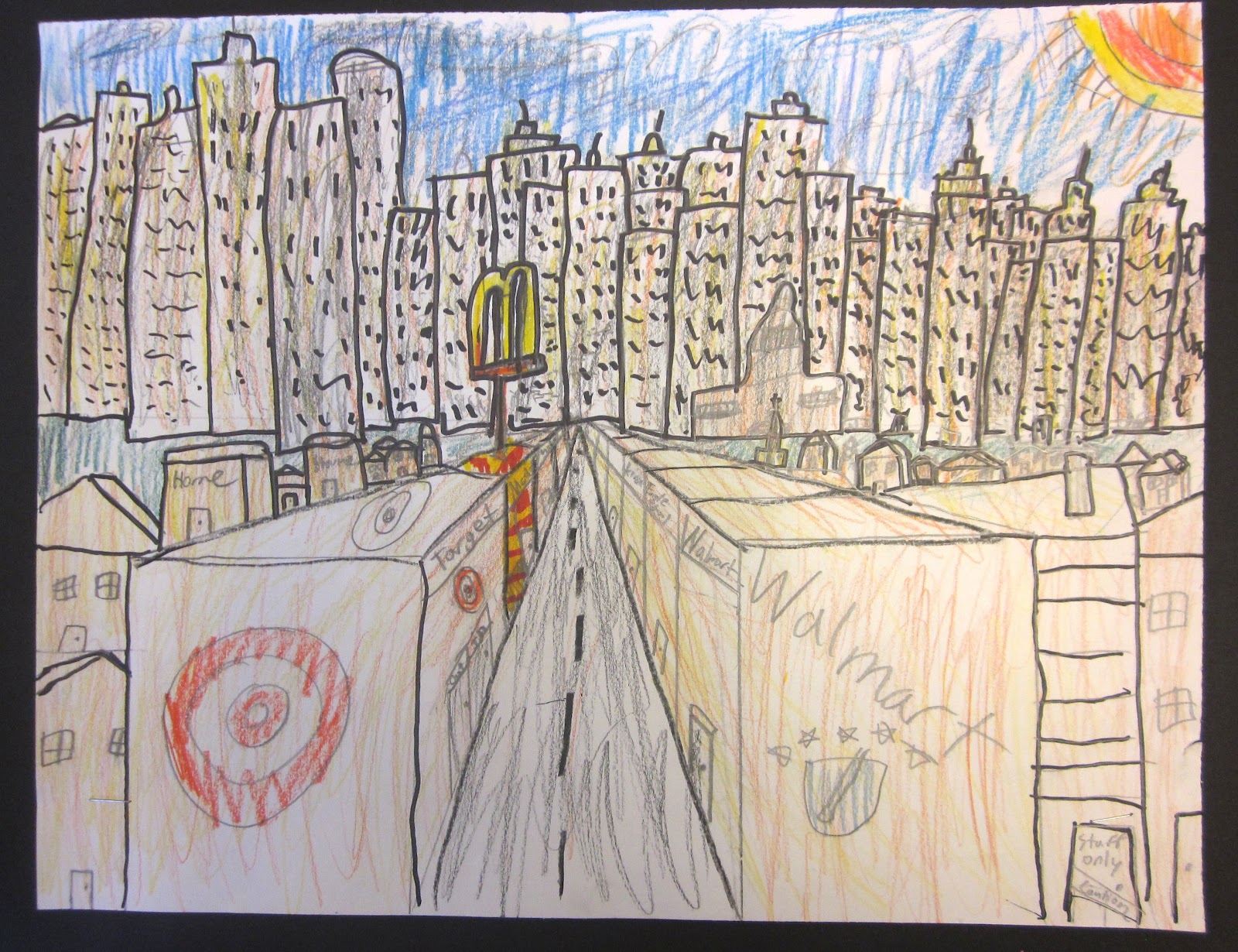 Art is Basic-- Art Teacher Blog: Perspective Drawings-- third grade ...
