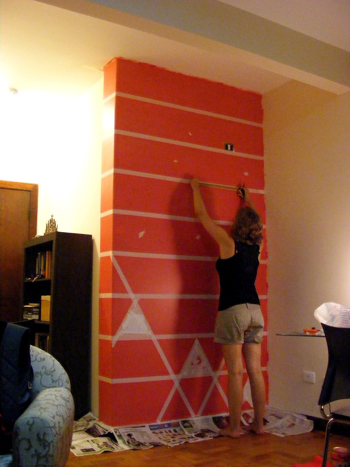 Blog Cosmopolita Arquitetura: DIY - Parede de Triângulos