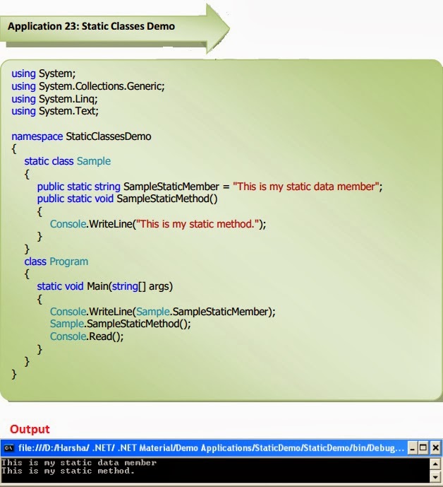 Microsoft Cnet Tutorials Static Class Method Constructor 7411