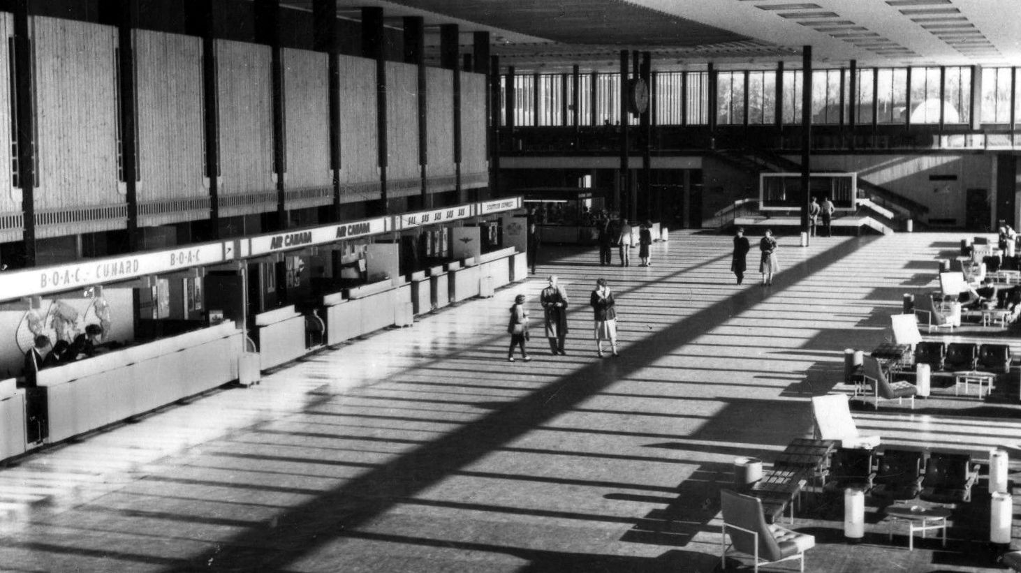 Tour Scotland: Old Travel Blog Photograph Interior Terminal Building ...