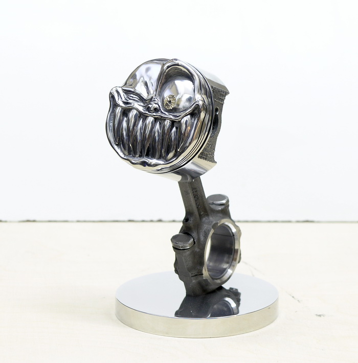 GearHedz Shift Knobs: "SMILIN'" MOTORCYCLE ROD & PISTON FINISHED