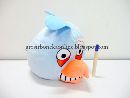 Boneka Angry Bird Biru | Grosir Boneka Online