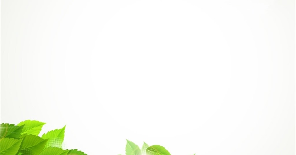 A set of green leaf PPT background images