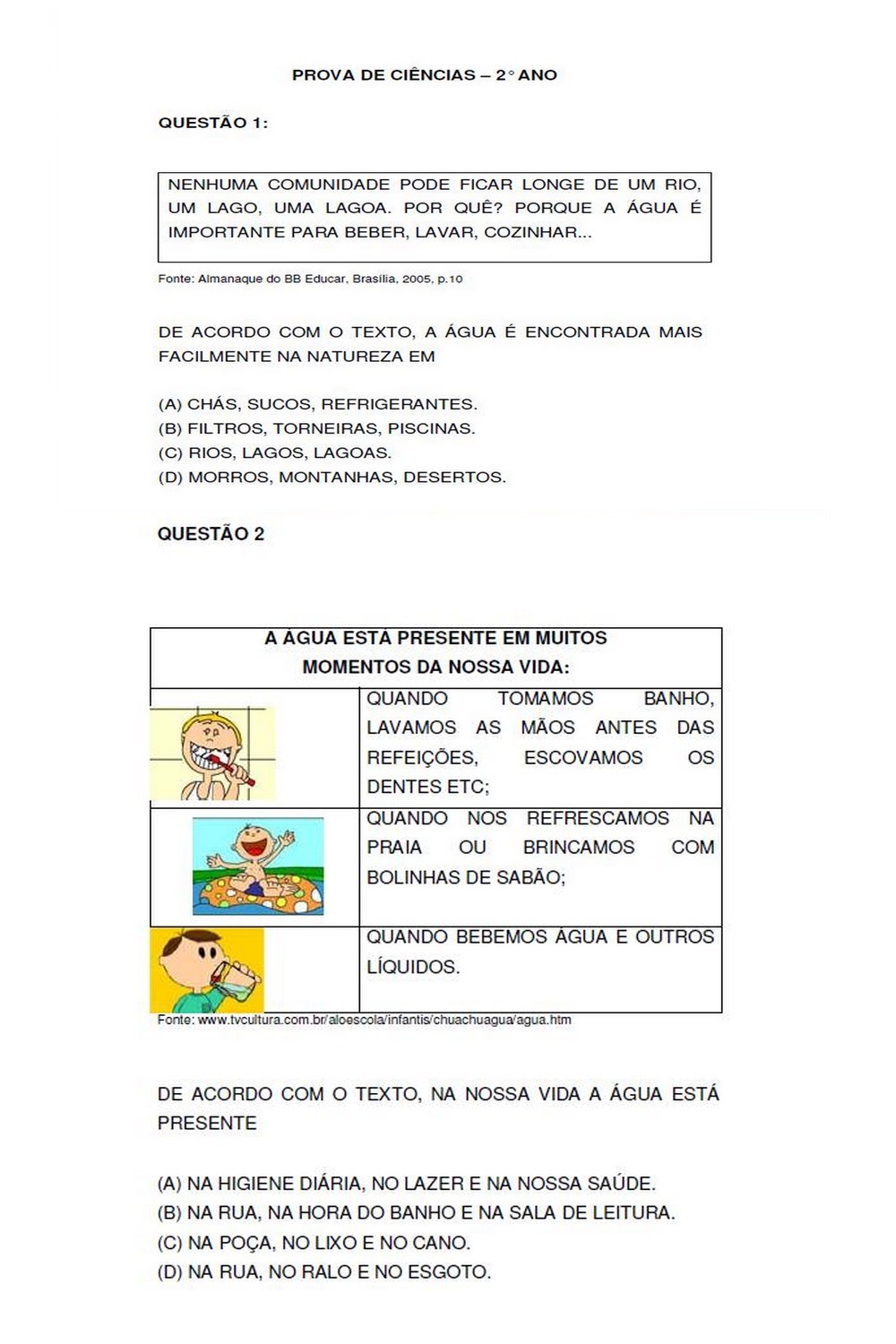 Provas De Segundo Ano - FDPLEARN