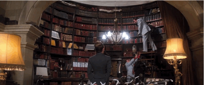my new plaid pants: Great Moments In Movie Shelves #62