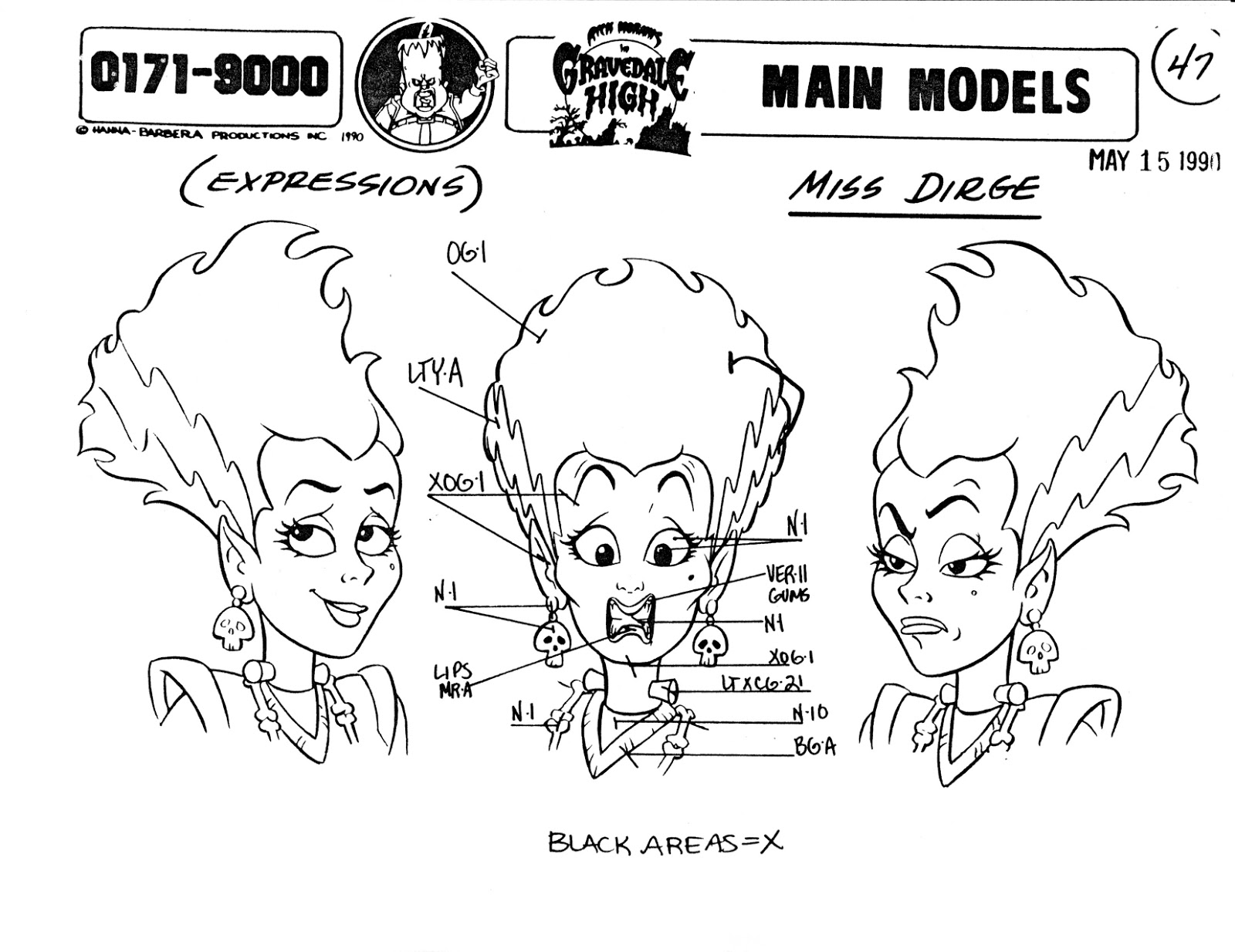 Hanna-Barbera World Reloaded: Model Sheets - Gravedale High
