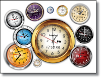 Cara memasang aplikasi jam analog di desktop komputer untuk Windows xp ...