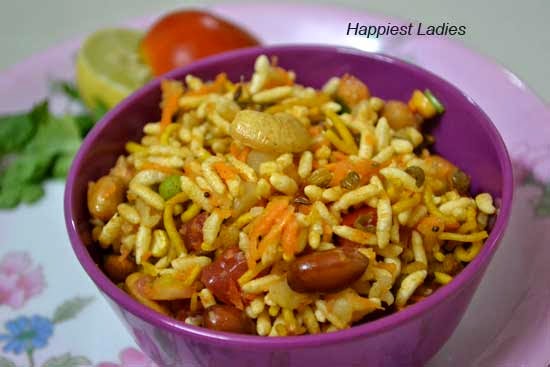 Masala Bhel Recipe/ Spicy Puffed Rice – Easy Snack - Happiest Ladies