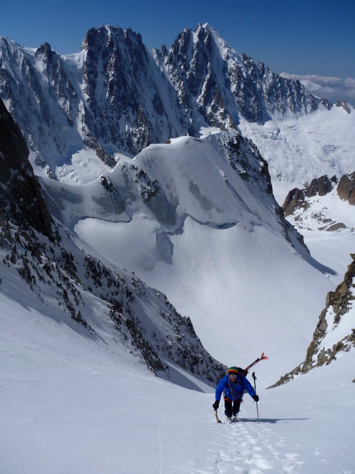 Carnets du Mont-Blanc: Col supérieur du Tour Noir, versant nord-est ...