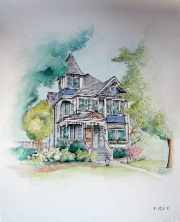 Troy Rexilius Art: Victorian House Drawing