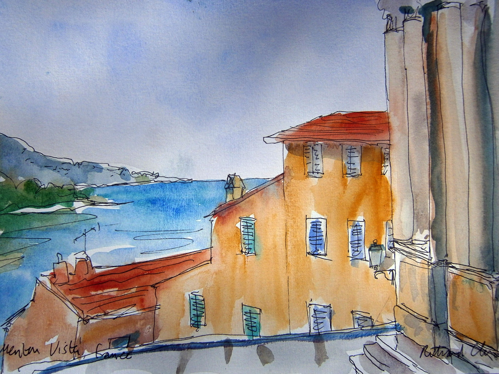 Richard Clare Art: Sketches of French Riviera and Western Liguria