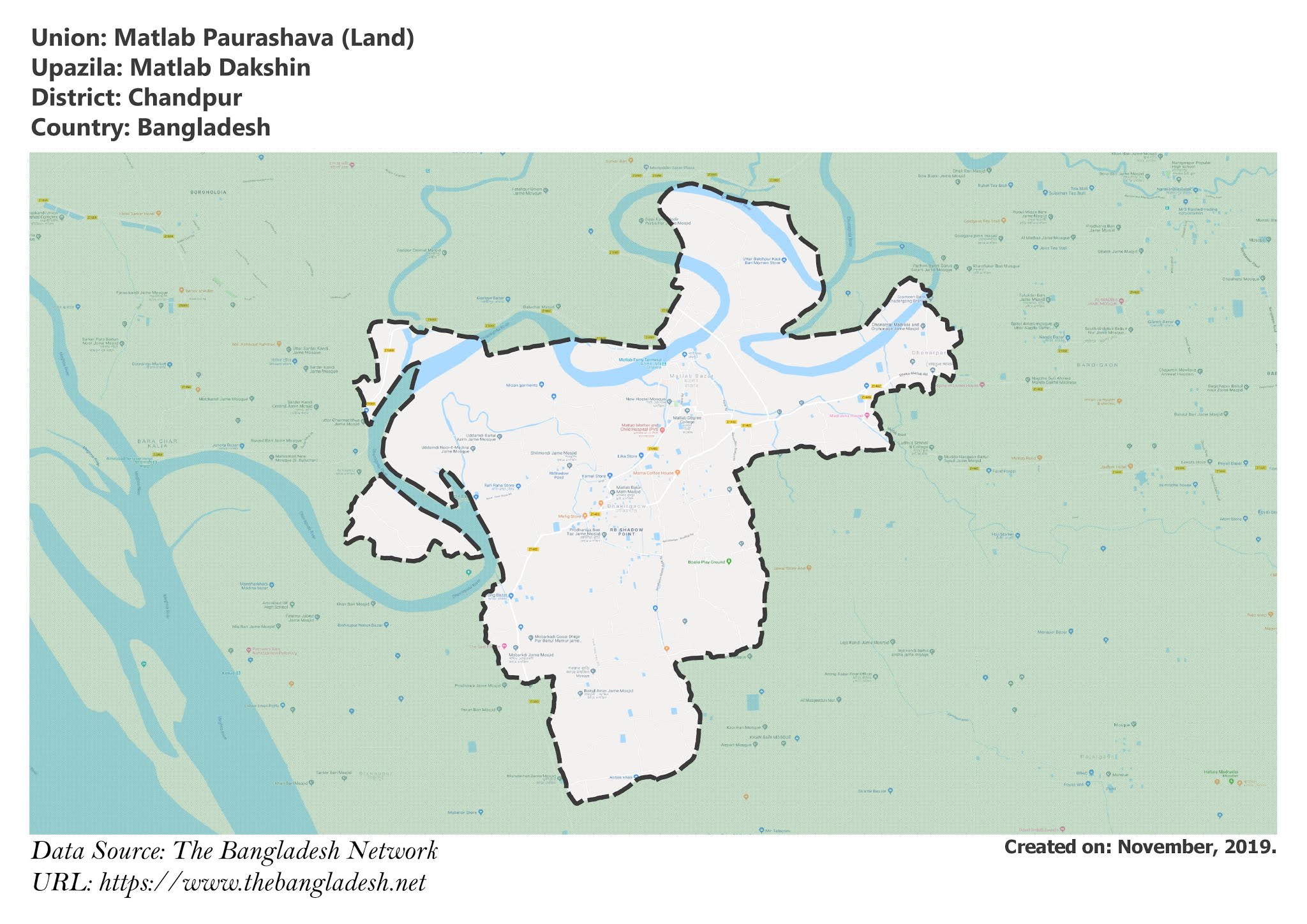 Matlab Paurashava (Water), Chandpur