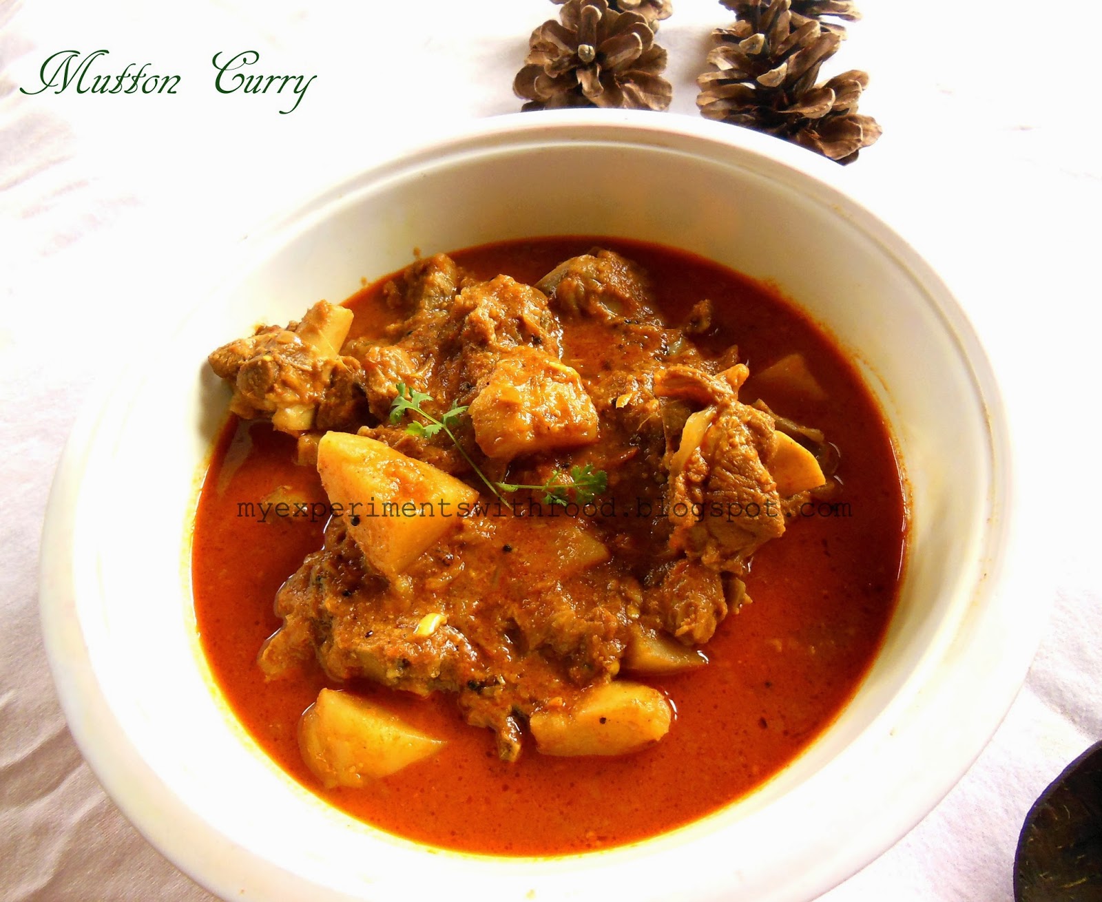 My Experiments With Food: Simple and Easy Mutton Curry