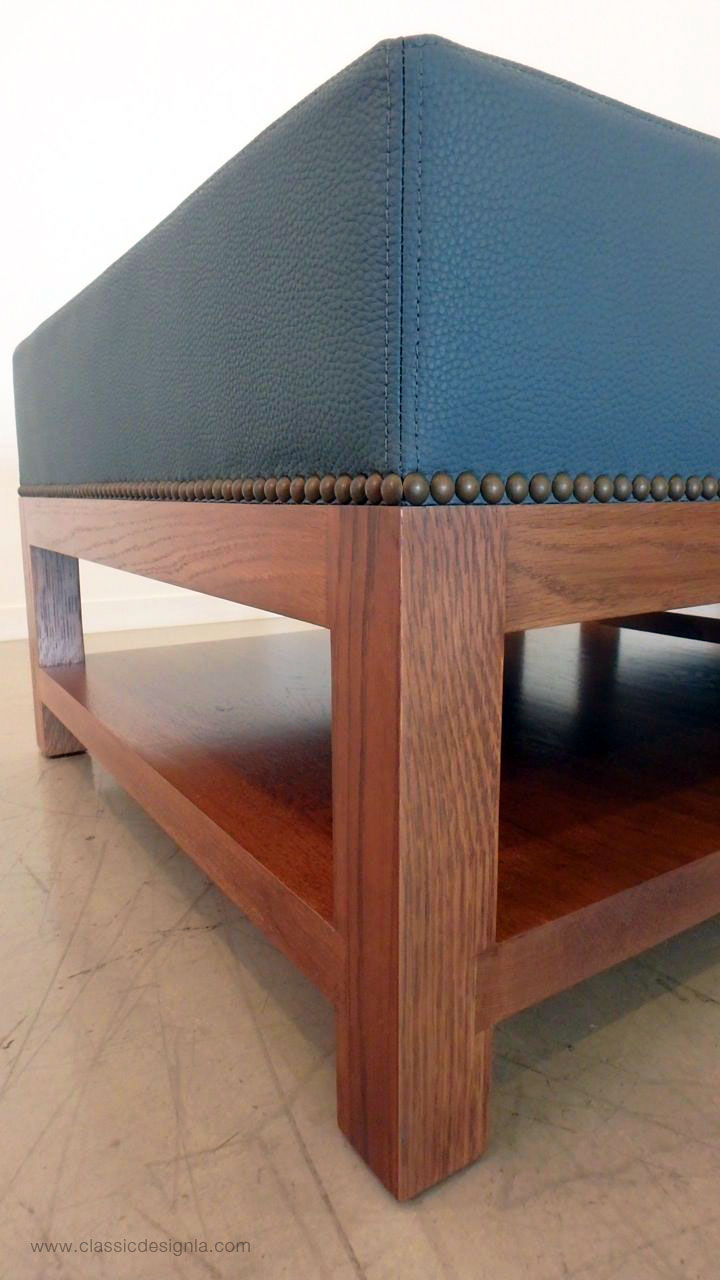 classic design: A Pair of Square Ottomans