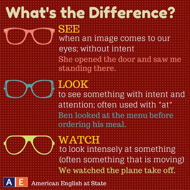 What is the difference between Look and See ? - English from The Beginning