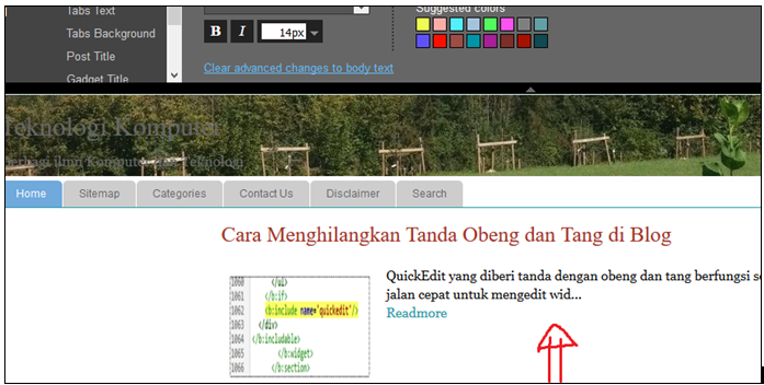 Teknologi Komputer: Cara Merubah Ukuran Font di Postingan Blog