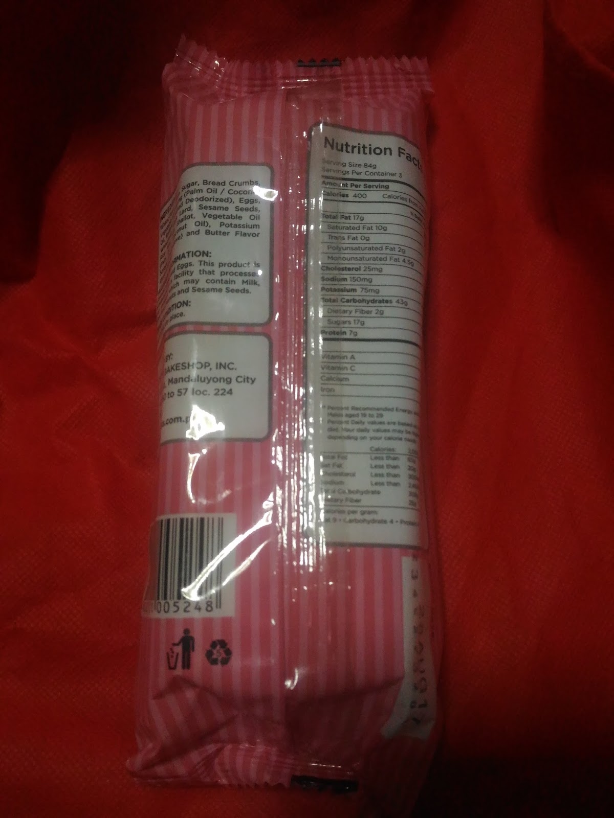 Cienanigans: F&D | Goldilocks Pork Hopia