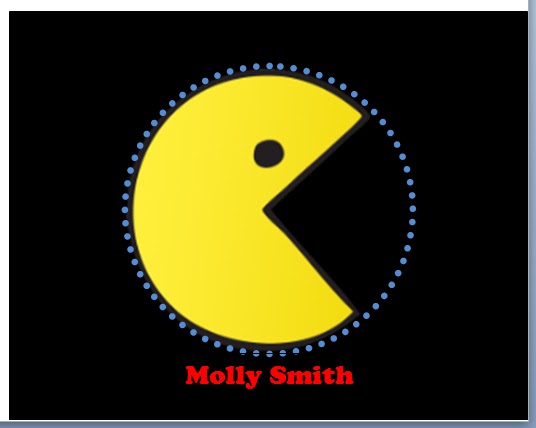 Personalized Fun: 80s Themed PacMan Thank You Card-Foldover