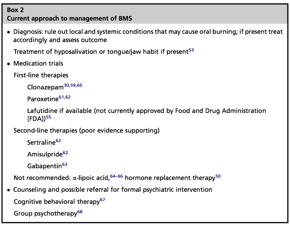 Hospitalist ~なんでも無い科医の勉強ノート~: Burning Mouth Syndrome (BMS)