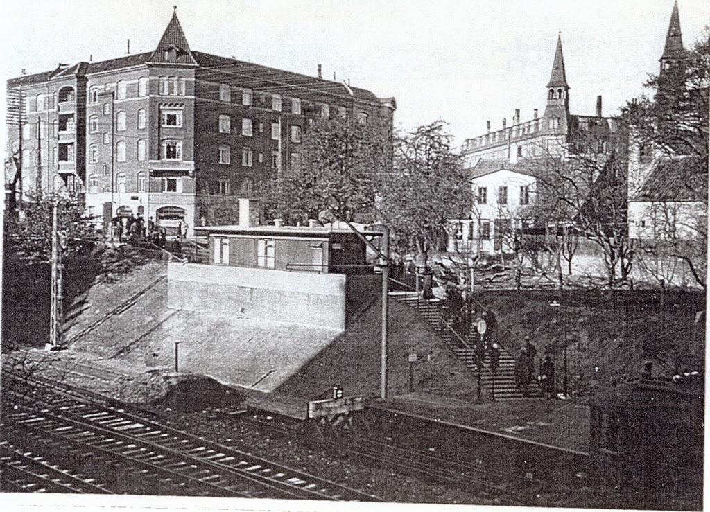 Valby og København, før og nu: S-tog Valby Station 1950 - Gamle perron