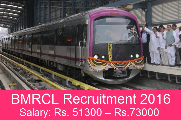 Bangalore Metro Rail Corporation - BMRCL Recruitment 2016 - Train ...