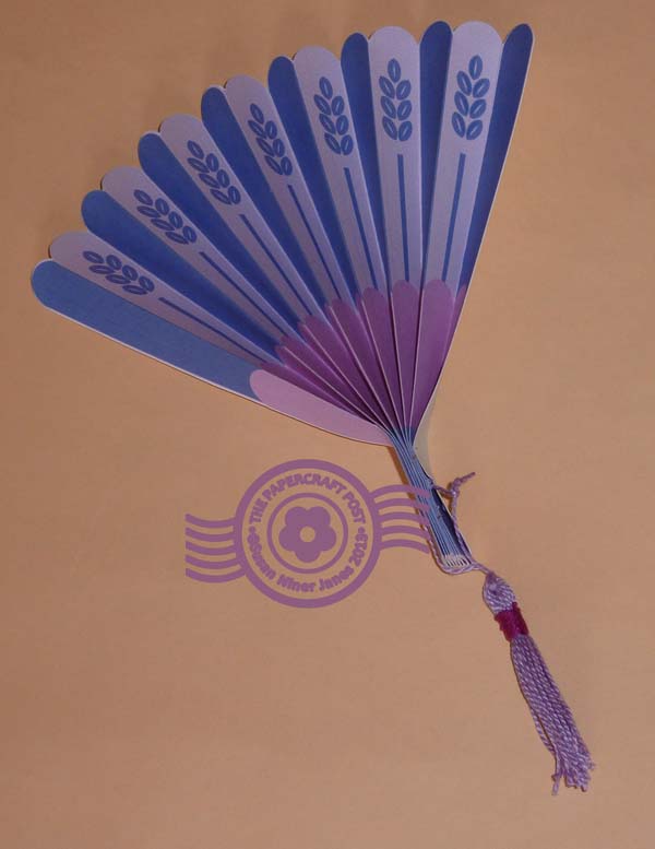 The Papercraft Post: Print-and-Cut Fans ... plus No-Hassle-Tassel Tutorial