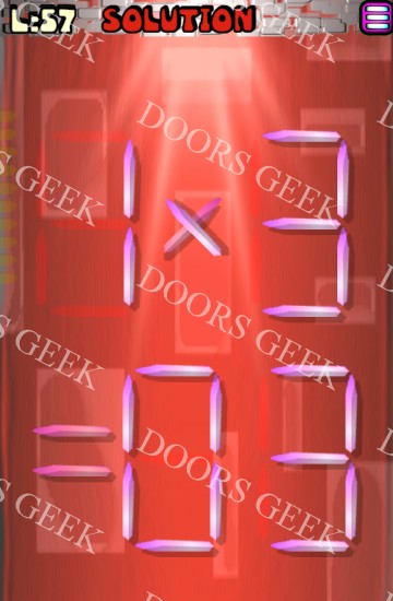 MATCHES PUZZLE [EPISODE 13] LEVEL 57 SOLUTION ~ Doors Geek