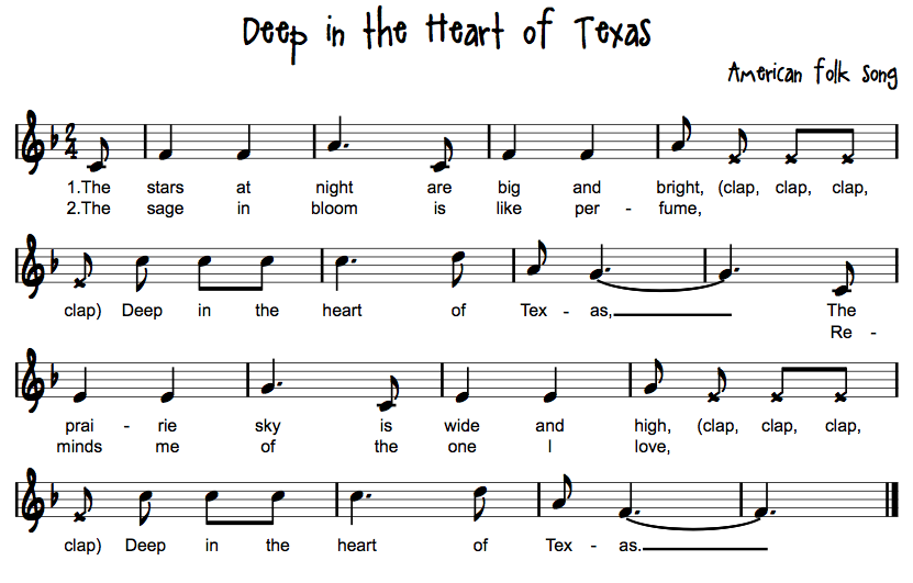 Songs from the Southwestern States (US) - Beth's Notes