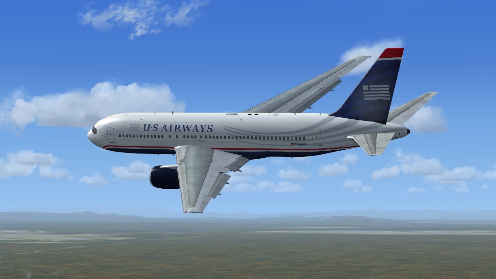 Aviação Arte: Boeing 767-200ER US Airways SS