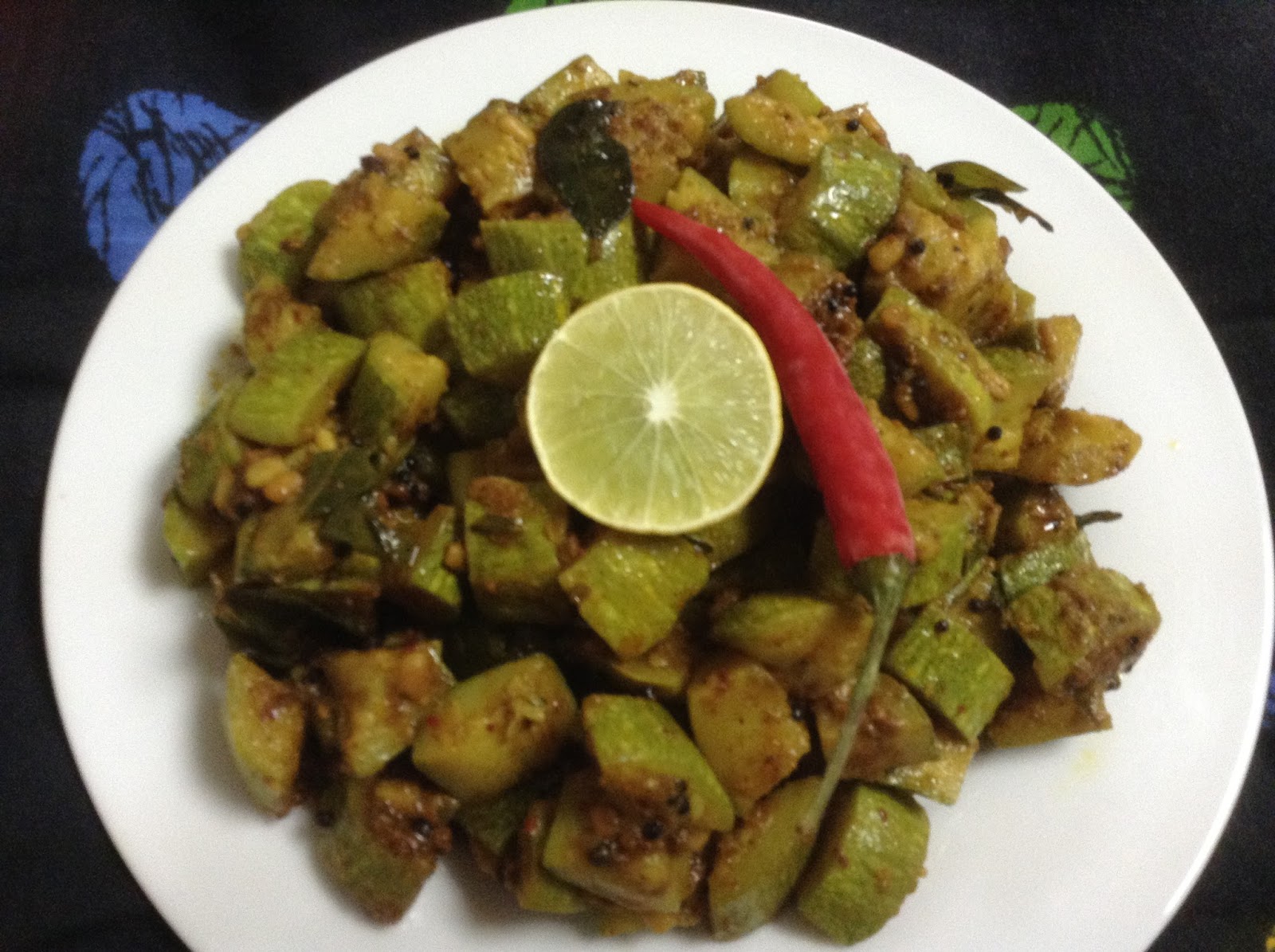 Bethica's Kitchen Flavours: Baby marrow Curry - South Indian Style