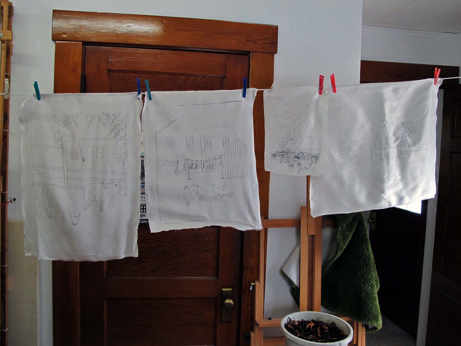 Linda Marcille, Fine Art ~ Crow House Studio: Prepping the Silk ...